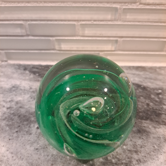 Art | Dynasty Green Swirl Paperweight | Poshmark
